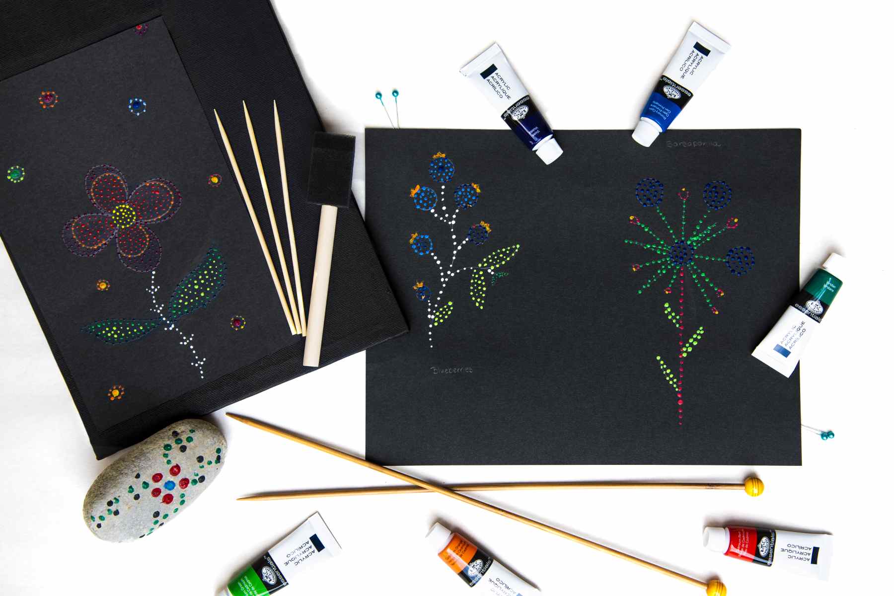 Bead Art Painting / Dot Art Inspired By Metis Beadwork - Harbourfront ...